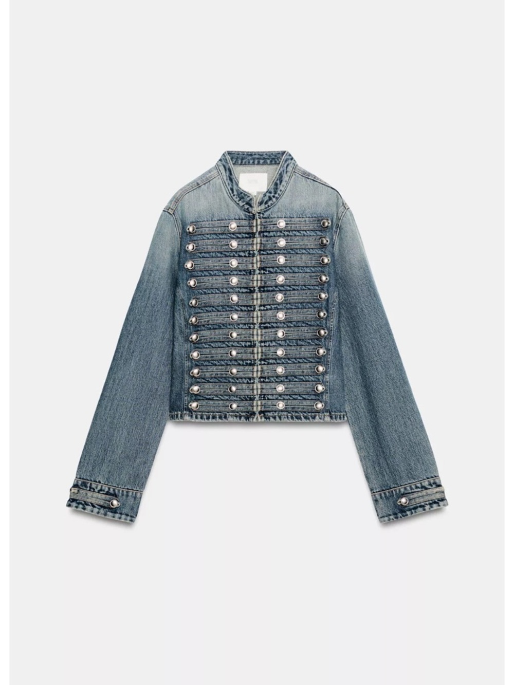 Zara | Jackets & Coats | Zara Zara Trf Fitted Button Denim Jacket ...